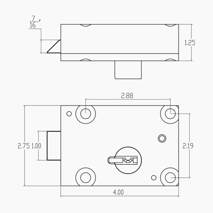 17 Mechanical Latch - SteelCell Locks